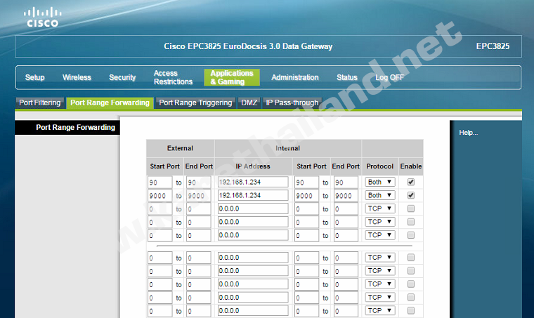 Forward Port Modem CISCO – KARE Thailand