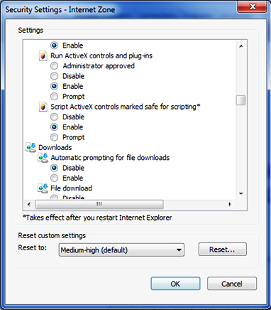 การตั้งค่า Internet Explorer เพื่อให้ ActiveX ทำงาน สำหรับดูกล้องวงจร ...